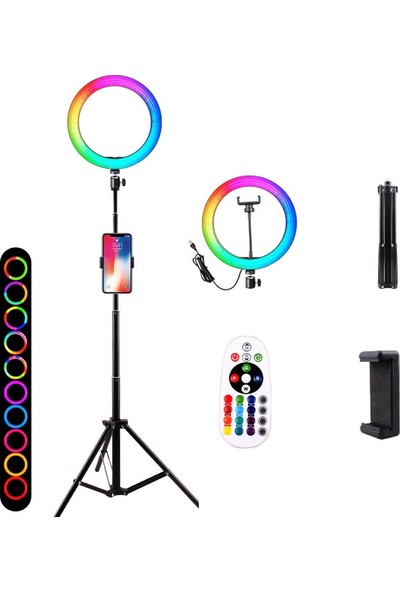 Dacare SD-5354 160 cm Uzaktan Kumandalı Rgb Halka Işıklı 18 Renkli Telefon Için Teleskopik Tripod (Yurt Dışından) Dacare SD-5354 160 cm Uzaktan Kumandalı Rgb Halka Işıklı 18 Renkli Telefon Için Teleskopik Tripod (Yurt Dışından)