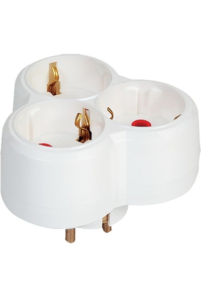 Fetih Üçlü Topraklı Fişli Priz