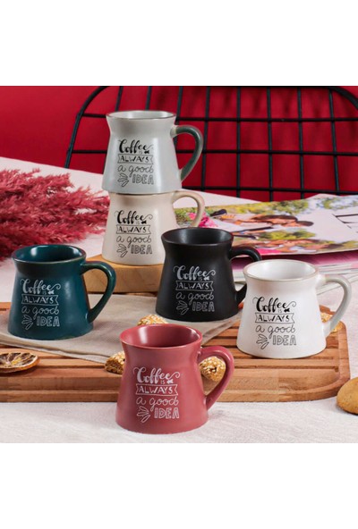 Perotti 12150 Celeste 6 Parça Çay Kahve Kupası Mix