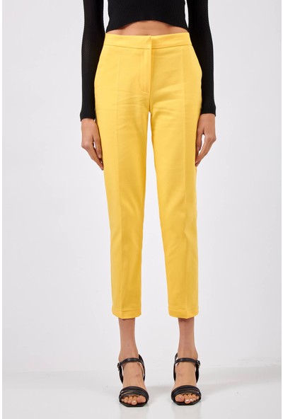 Coral Basic Pantolon Sarı Coral Basic Pantolon Sarı
