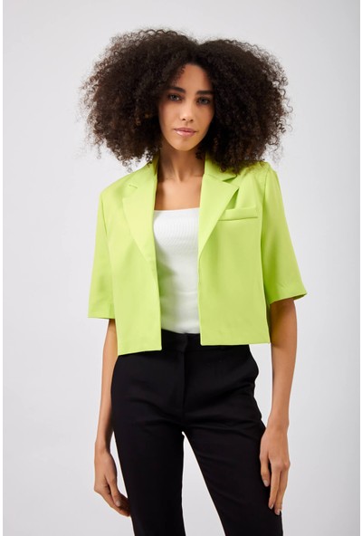 Coral Kısa Ceket Sarı