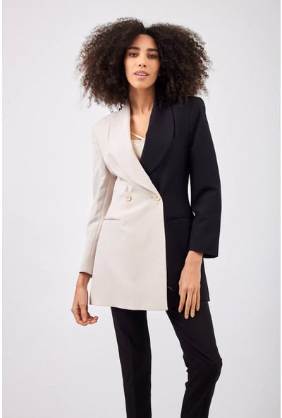 Coral Garnili Düşük Kol Ceket Taş