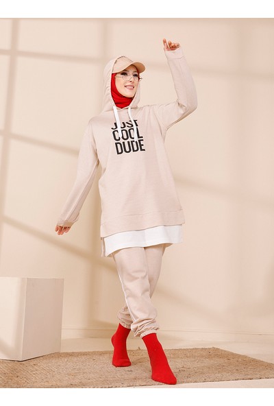Tofisa Tunik&pantolon Ikili Takım - Taş - Tofisa
