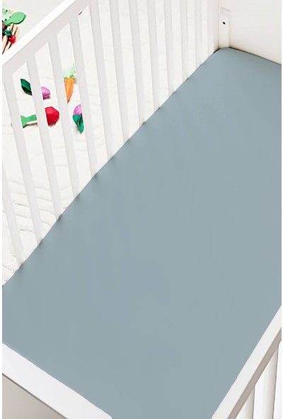 Depomaxx 70X140 Penye Mavi Bebek Çarşafı
