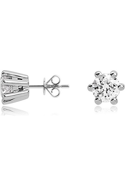 Diamond Line-Gülaylar 0,16 Karat Pırlanta Tektaş Küpe