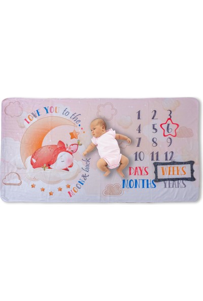 Metis Tekstil Bebek Fotoğraf Anı Battaniyesi - Bambiipink Metis Tekstil Bebek Fotoğraf Anı Battaniyesi - Bambiipink