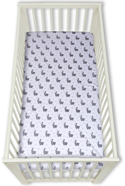 Metis Tekstil Pamuk Penye 70X140CM 2'li Fitted Bebek Çarşaf - Love Lama Metis Tekstil Pamuk Penye 70X140CM 2'li Fitted Bebek Çarşaf - Love Lama
