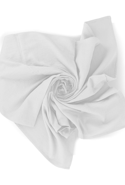 Metis Tekstil Pamuk x 110 cm Çift Katlı Müslin Örtü - Beyaz Metis Tekstil Pamuk x 110 cm Çift Katlı Müslin Örtü - Beyaz