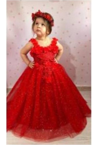 Yediel Buğra Kız Çocuk Prenses Abiye Nişan Düğün Balo