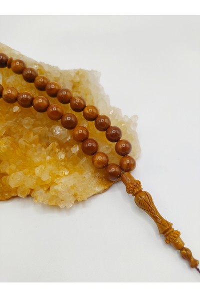 Tespih İmparatorluğu 9mm Küre Bej Ahşap Kuka Tespih