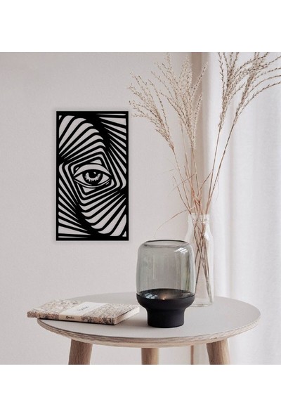 Seppetto Ahşap Zebra Gözü Tablosu 55 Dekoratif Duvar Süsü Tablo