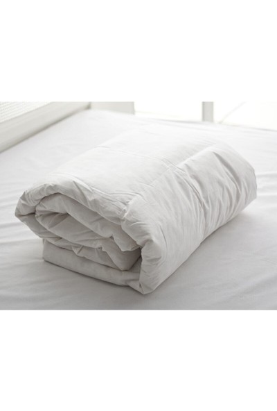 SESLİ HOME Tek Kişilik Kaz Tüyü Yorgan 155x215 Cm Beyaz Ekru 2300 gr %100 Pamuk SESLİ HOME Tek Kişilik Kaz Tüyü Yorgan 155x215 Cm Beyaz Ekru 2300 gr %100 Pamuk