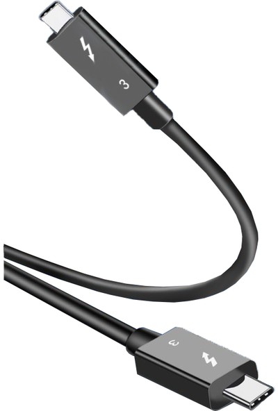JEYI TB-050 Thunderbolt-3 40Gbps 5K@60Hz Görüntü PD 100W Data Veri Şarj Kablosu 50cm JEYI TB-050 Thunderbolt-3 40Gbps 5K@60Hz Görüntü PD 100W Data Veri Şarj Kablosu 50cm