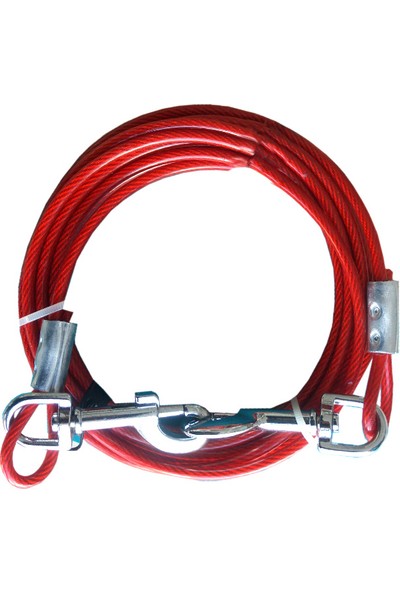 Eastland Pet Style Köpek Bahçe Bağlama Çelik Halat 5 mm / 6 Metre Eastland Pet Style Köpek Bahçe Bağlama Çelik Halat 5 mm / 6 Metre
