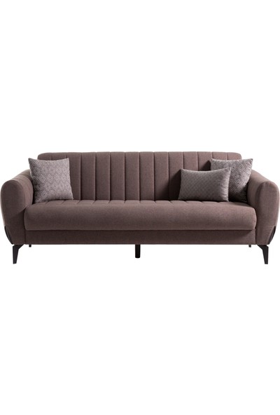 İpek Mobilya Lorenzo 3'lü Kanepe ( Kahverengi )