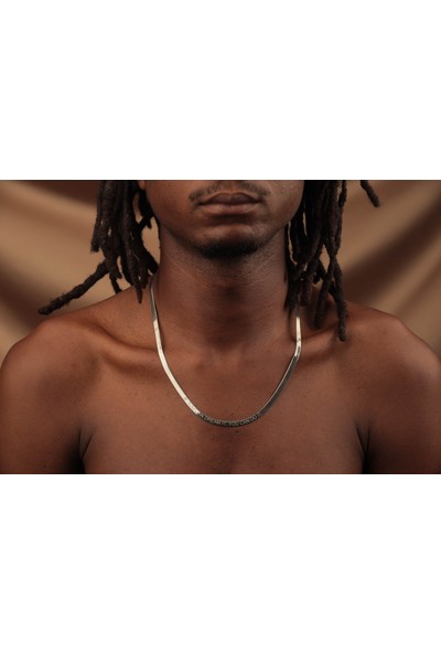 Eddia Jewellery 925 Ayar Gümüş 14 Ayar Altın Kaplama Italyan Zincir Slogan Yazılı Kolye