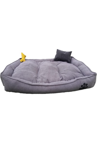 Vovo Shop Vovoshop Xxl Köpek Yatağı 100X80 Kemik ve Yastık Hediyeli