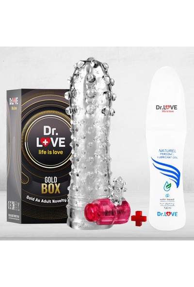 Drlove Tırtıklı Titreşimli Silikon Penis Kılıfı Uzatmalı Prezervatif + Drlove