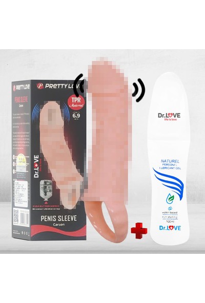 Drlove Titreşimli Penis Kılıfı 5cm Dolgulu Uzatmalı Prezervatif + Drlove Drlove Titreşimli Penis Kılıfı 5cm Dolgulu Uzatmalı Prezervatif + Drlove