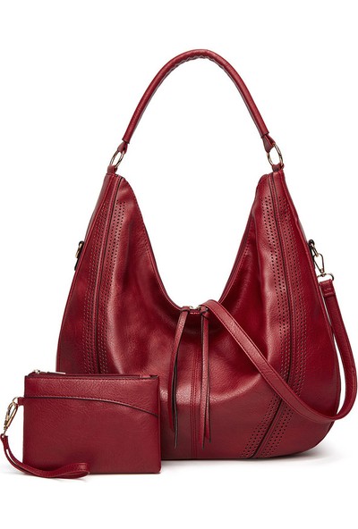Trendd Kırmızı Omuz Çanta (Yurt Dışından)