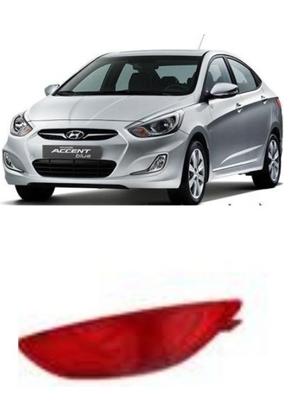 Itaqi Hyundai Accent Blue Reflektör Tampon Arka Sağ 2011-2015 Itaqi Hyundai Accent Blue Reflektör Tampon Arka Sağ 2011-2015