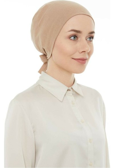Başel Stores Dikişsiz Bağlamalı Penye Bone - Açık Bej Başel Stores Dikişsiz Bağlamalı Penye Bone - Açık Bej