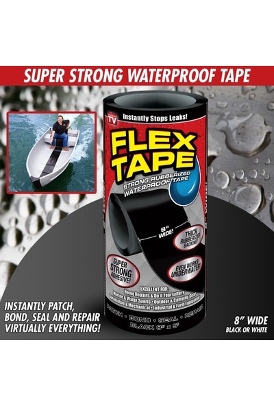 Flex Tape Su Geçirmez Tamir Bandı Jumbo Boy Flex Tape Su Geçirmez Tamir Bandı Jumbo Boy