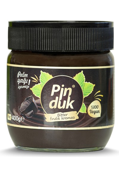 Pinduk Bitter Fındık Kremasıı (%40 Fındık) 400 gr