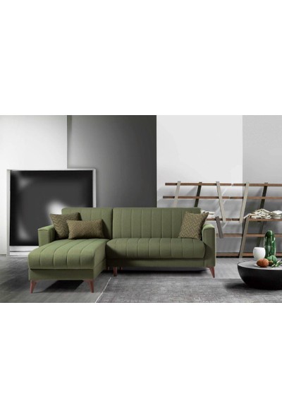 İpek Mobilya Berry Köşe Takımı 3+2 ( Yeşil )