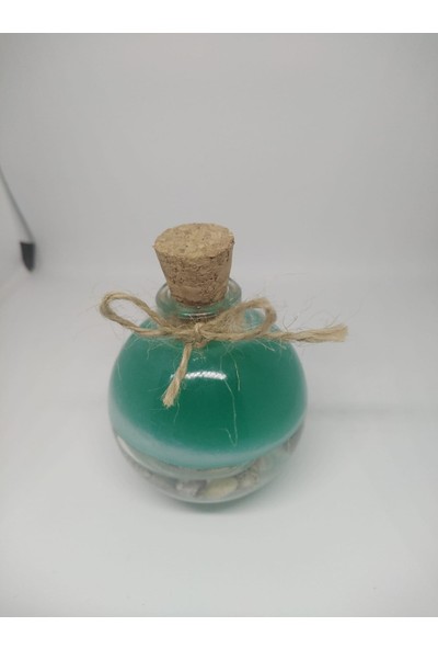 Gündüz Design Top Cam Şişe Içerisinde Dibi Deniz Kabuklu Yeşil Jel Mum Nişan-Nikah-Düğün Hediyelikleri 10 Adet Gündüz Design Top Cam Şişe Içerisinde Dibi Deniz Kabuklu Yeşil Jel Mum Nişan-Nikah-Düğün Hediyelikleri 10 Adet