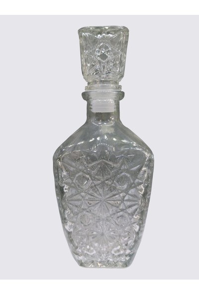 Pemini Cam Şişe Desenli Büyük