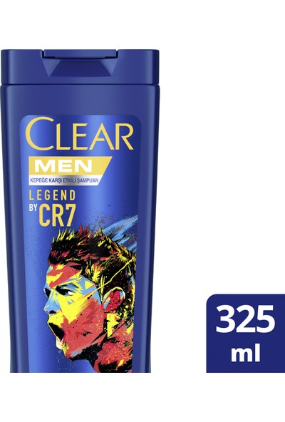 Clear Men Kepeğe Karşı Etkili Şampuan Legend By Cr7 Cristiano Ronaldo 325 ml Clear Men Kepeğe Karşı Etkili Şampuan Legend By Cr7 Cristiano Ronaldo 325 ml