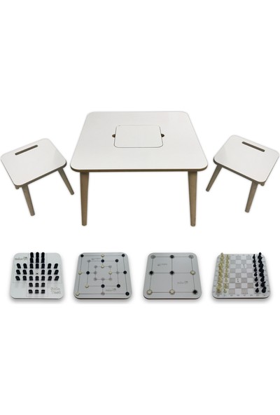 Makeart Baby Yaz-Sil Yüzey 4 Oyun Sepetli Aktivite Masası