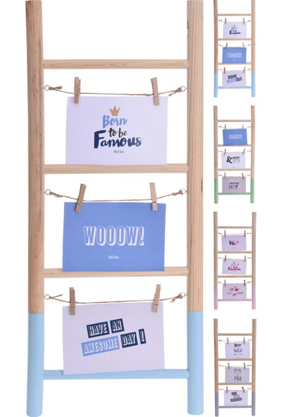 Boyner Evde Ahşap Fotoğraf Merdiveni