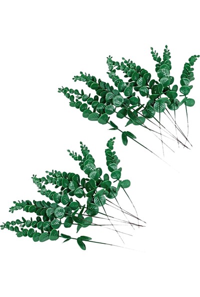 20 Adet Yapay Okaliptüs Yaprakları Plastik Çiçek Buketi Çiftlik Evi Koyu Yeşil 20 Adet Yapay Okaliptüs Yaprakları Plastik Çiçek Buketi Çiftlik Evi Koyu Yeşil
