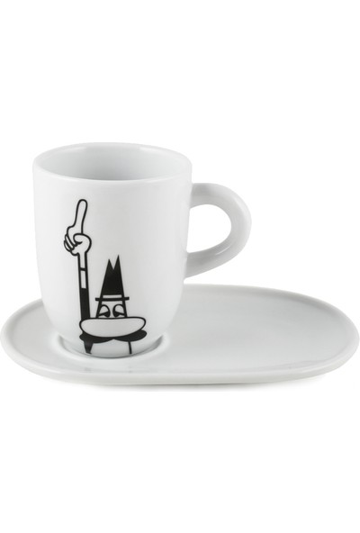 Bialetti Porselen Mug Omino Con Piattino
