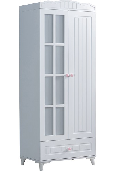 Gardrop, MDF Lion 2 Kapılı Bebek Odası Dolabı Gardrop, MDF Lion 2 Kapılı Bebek Odası Dolabı