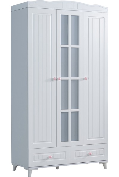 Gardrop, MDF Lion 3 Kapılı Bebek Odası Dolabı Gardrop, MDF Lion 3 Kapılı Bebek Odası Dolabı