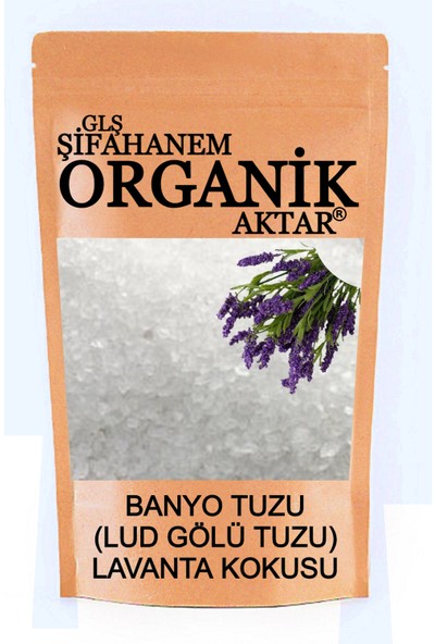 GLŞ Şifahanem Organik Aktar Banyotuzuu Lud Gölü Tuzu Lavantal Yağı Özlü 250 gr