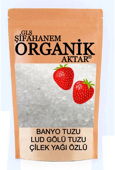 GLŞ Şifahanem Organik Aktar Banyotuzuu Lud Gölü Tuzu Çilek Yağı Özlü 250 gr GLŞ Şifahanem Organik Aktar Banyotuzuu Lud Gölü Tuzu Çilek Yağı Özlü 250 gr