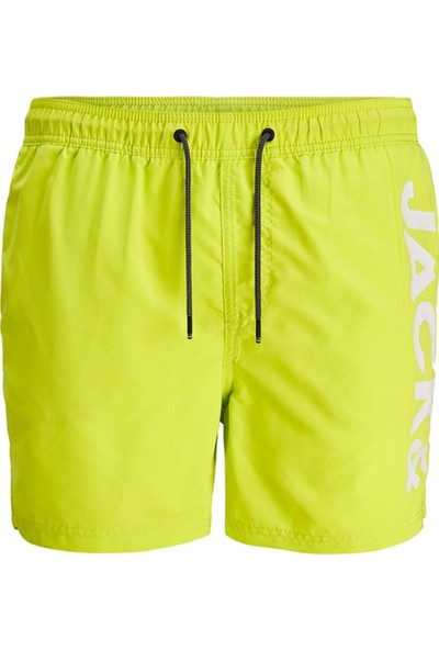 Jack & Jones %50 Geri Dönüştürülmüş Düzcepli Yeşil Erkek Şort