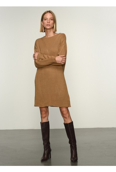 People By Fabrika Elbise, L, Deve Tüyü