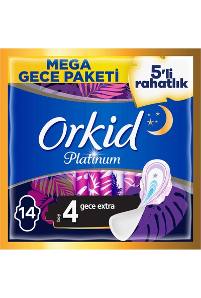 Orkid Platinum Gece Extra 14 Adet Süper Orkid Platinum Gece Extra 14 Adet Süper