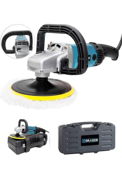 Graizer Alman 4200 Watt Bakir Sargılı 6 Kademe Devir Ayarlı Polisaj Makinasi Zımpara Pasta Cila Makinesi Graizer Alman 4200 Watt Bakir Sargılı 6 Kademe Devir Ayarlı Polisaj Makinasi Zımpara Pasta Cila Makinesi