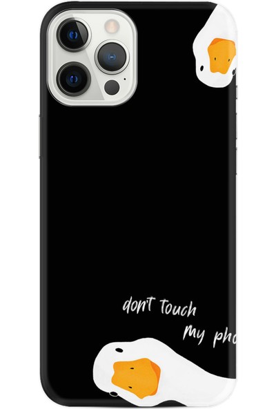 Kılıfland Apple iPhone 12 Kılıf Silikon Desen Özel Seri Dont Touch Duck 1655 Kılıfland Apple iPhone 12 Kılıf Silikon Desen Özel Seri Dont Touch Duck 1655