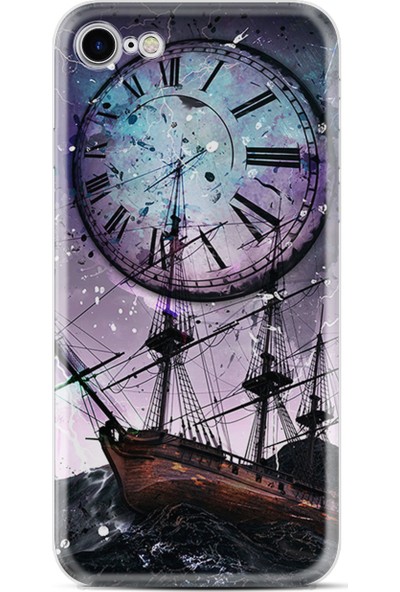 Kılıfland Apple iPhone 7 iPhone 8 Kılıf Silikon Desen Özel Seri Time 1749 Kılıfland Apple iPhone 7 iPhone 8 Kılıf Silikon Desen Özel Seri Time 1749