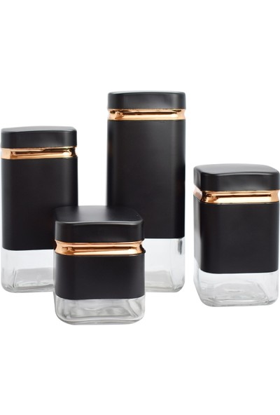 Paçi Fıona 4 Boy Siyah Kare Kavanoz Paçi Fıona 4 Boy Siyah Kare Kavanoz