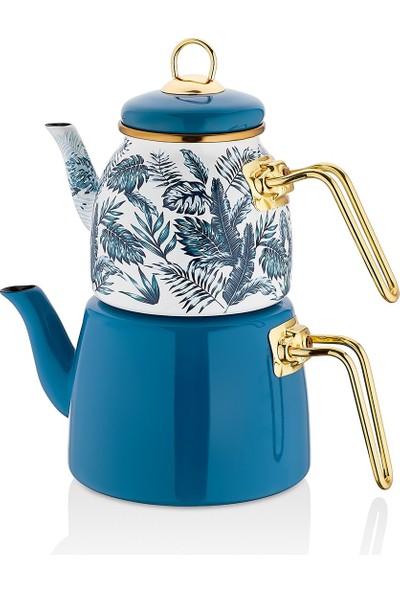 Paçi Elite Class Mavi Yaprak Çaydanlık Paçi Elite Class Mavi Yaprak Çaydanlık