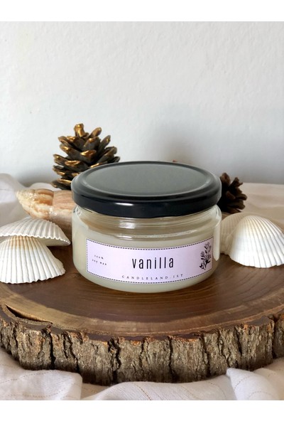 Odilia Vanilya Esanslı Aromaterapi Kavanoz Mum