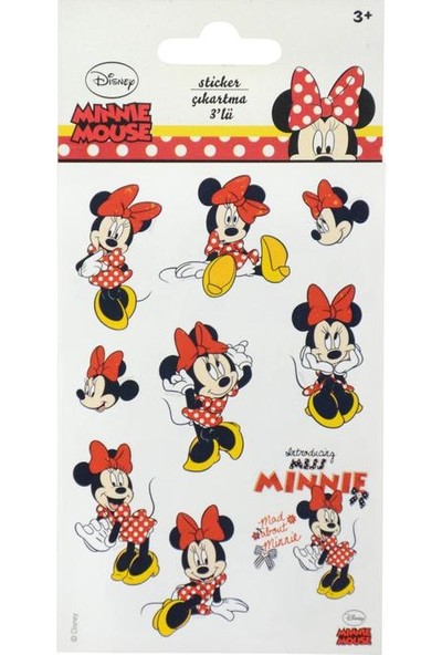Notix Minnie Mouse Etiket 3'lü Poşet Notix Minnie Mouse Etiket 3'lü Poşet